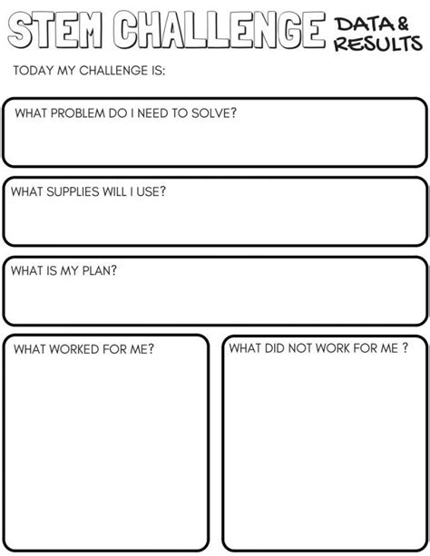 Stem Lesson Printables