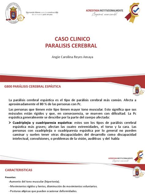 Caso Clinico Pc Espastica Autoguardado Pdf Parálisis Cerebral