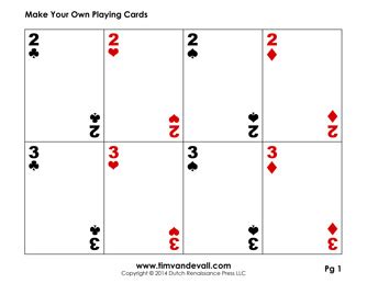 Free Printable Playing Cards Template