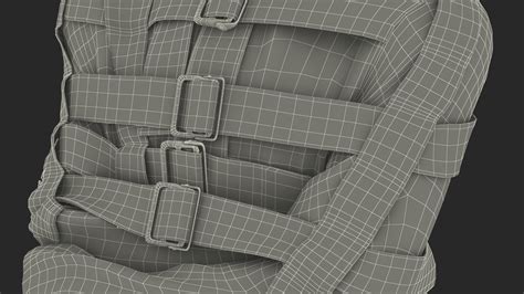 Straitjacket Restraint Outfit Orange 3d Model Turbosquid 2291255