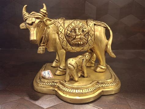 Buy Divine Brass Gomatha With Lakshmi And Ganesha At Wholesale Dealer 5