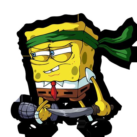 Spongebob Gangster With A Gun