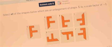 Solved Bookwork Cods E Select All Of The Shapes Below Which Are An