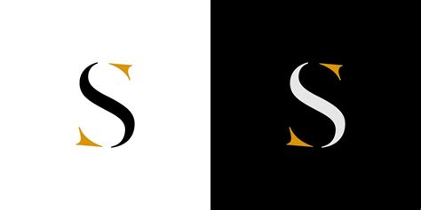 Modern And Strong Letter Ss Initials Logo Design Vector Image