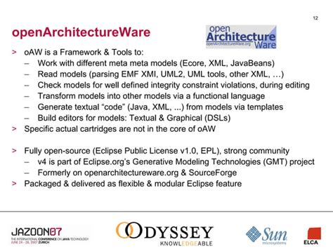 pragmatic model driven development using openarchitectureware ppt