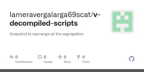 Segregation Rearranged Rchiliadmystery