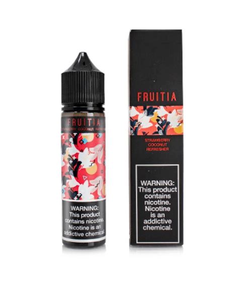 Strawberry Coconut Refresher Fruitia Vape Juice