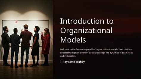 Introduction To Organizational Modelspptx