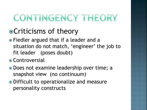Ppt Contingency Theory Powerpoint Presentation Free Download Id 4834815