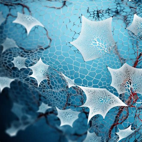 Abstract Fractal Structure With Biomimicry Inspired Lace Patterns Stock Illustration