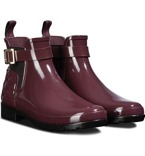 Hunter Original Refined Quilted Gloss Chelsea Waterproof Boot Women