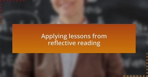 My Experience With Reflective Reading Uk