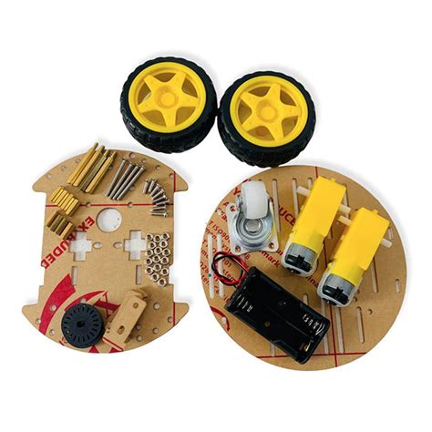 DIY Smart Robot Car 2WD Acrylic 2 Layer Kits With Speed Encoder For