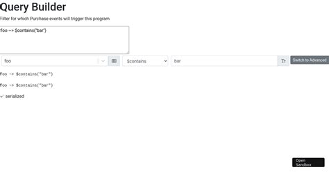 Jsonata Visual Editor Forked Codesandbox