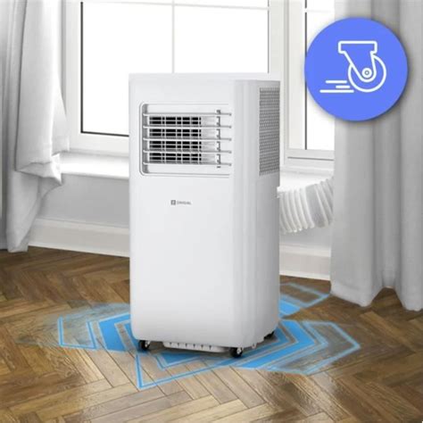 Climatiseur Mobile avec kit fenêtre Tuyau évacuation cm BTU h vitesses Straße