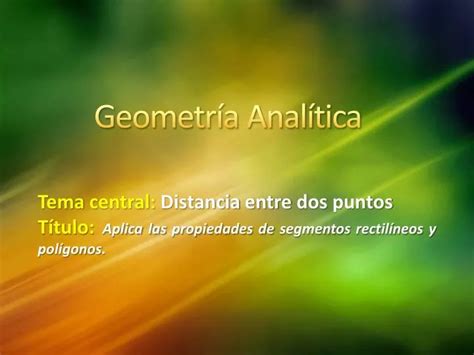 PPT Geometría Analítica PowerPoint Presentation free download ID