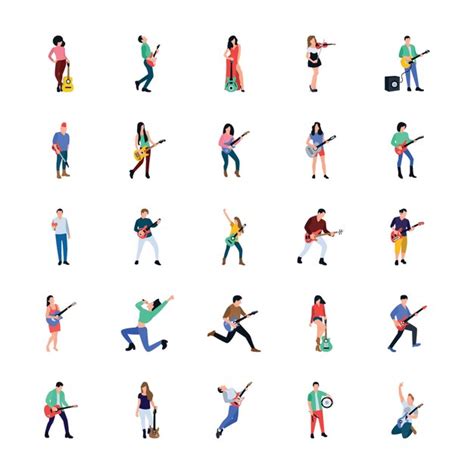 Premium Vector Singer And Musician Characters