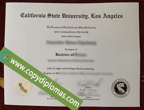 Purchase Fake California State University Los Angeles Degree Buy Fake