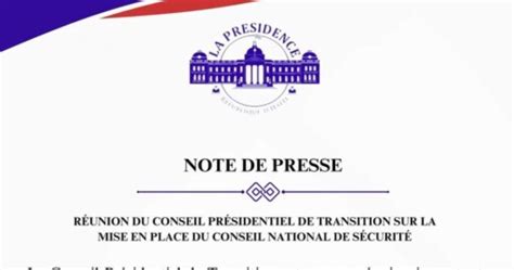 Réunion du Conseil présidentiel sur la mise en place du Conseil