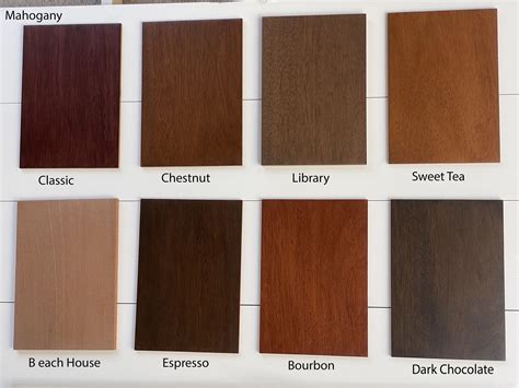 Mahogany Wood Color Chart Mahogany Color Codes Raxkht