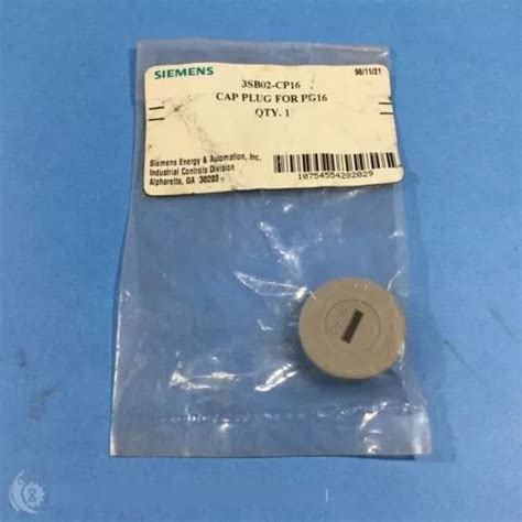 Siemens 3sb02 Cp16 Cap Plug For Pg16 Fnfp Oaa Meses Sin Interés