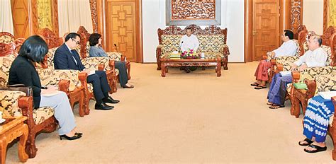 ပြည်ထောင်စုဝန်ကြီး ဦးဝဏ္ဏမောင်လွင် ကုလသမဂ္ဂ အတွင်းရေးမှူးချုပ်၏ မြန