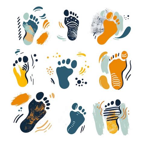 Footprint Icon Aliens Foot Print Symbol Humanoids Barefoot Sprint