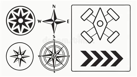 Circular Direction Arrows Icon Guide Sign Vector Design Generative Ai Stock Illustration