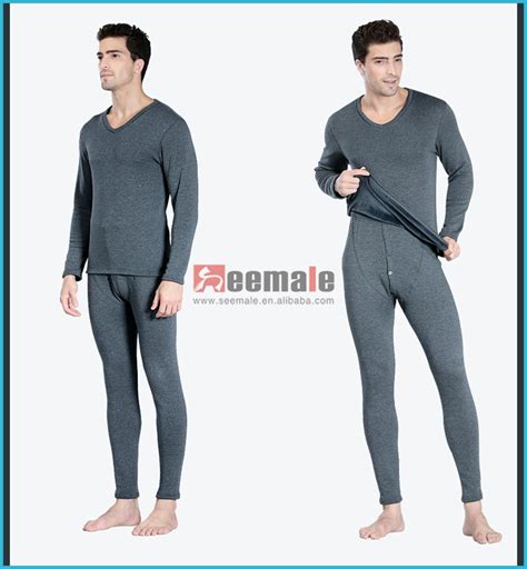 Merino Wool Heated Thermal Underwear V Neck Polartec Leg Warmers