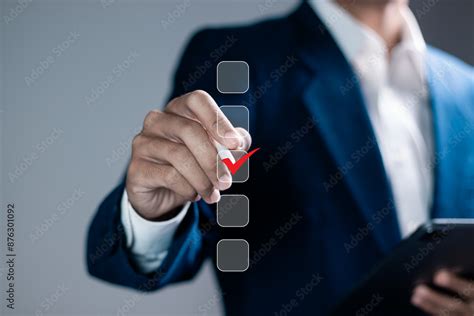 Checklist Concept Online Questionnaire With Checkboxes Online Exam Filling Survey Form