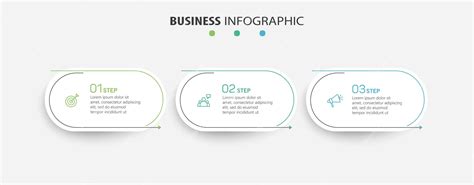 Premium Vector Modern Business Infographic Template With 3 Options Or