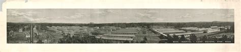 Birds Eye View And Base Hospital Camp Devens Ayer Mass Curtis