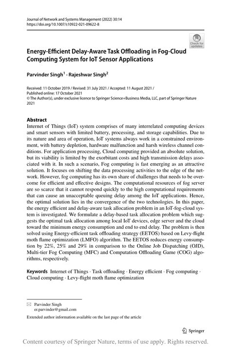 Energy Efficient Delay Aware Task Offloading In Fog Cloud Computing