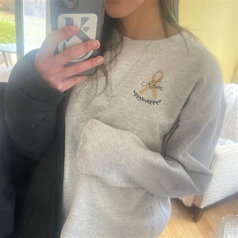 Breast Cancer Sweatshirt Cancer Ribbon Crewneck Breast Cancer