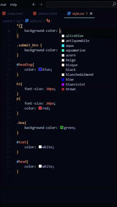Universal Selector Selectors Css Css3code Uiuxcourse Style Webdesign Learnuiux Youtube
