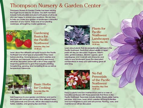 Thompson Nursery And Garden Center Brochure Jt Design
