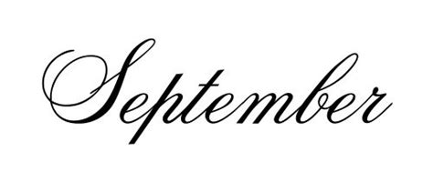 September In Cursive Worksheet And Printables