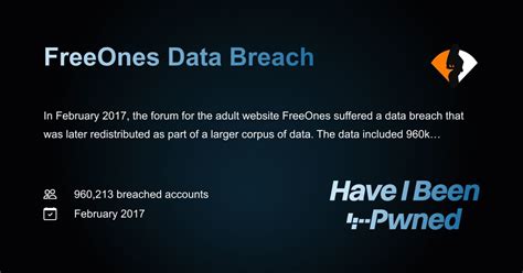 Have I Been Pwned Freeones Data Breach