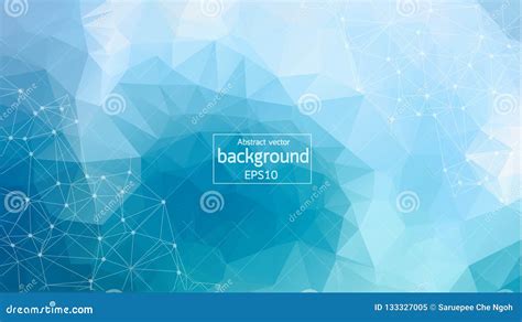 Low Poly Connecting And Dots Background Vector Tech Design