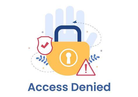 Premium Vector Login Access Denied Vector Illustration System Refuses Password Error And