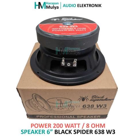 Promo Black Spider W Speaker Blackspider W Spiker Inch