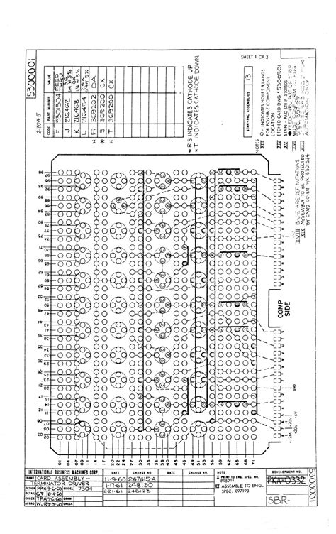 IBM SMS Card SBR Part No 5300001 Description And Details