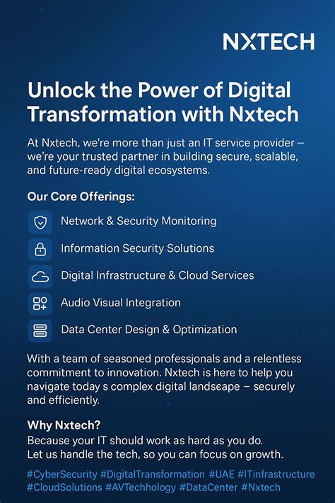 Cybersecurity Digitaltransformation Uae Itinfrastructure… Nxtech