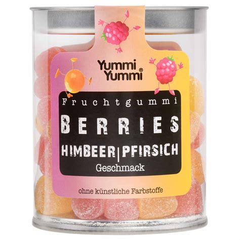 Yummi Yummi Fruchtgummi Berries Himbeer Pfirsich 200g | Online kaufen ...
