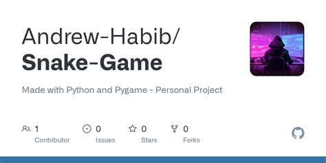 GitHub Andrew Habib Snake Game Made With Python And Pygame Personal Project
