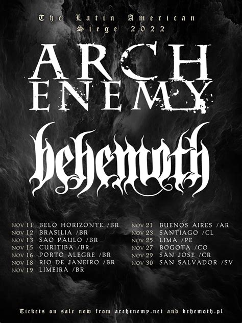 The Latin American Tour Has Begun Arch Enemy
