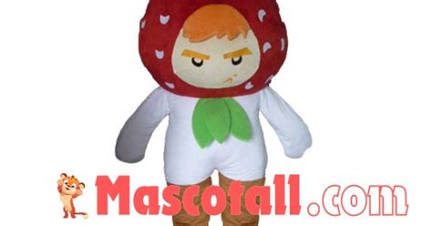 Raspberry Doll With Angry Expression Mascot Costume