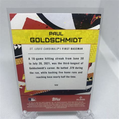 Paul Goldschmidt 2022 Topps Fire 122 Ebay