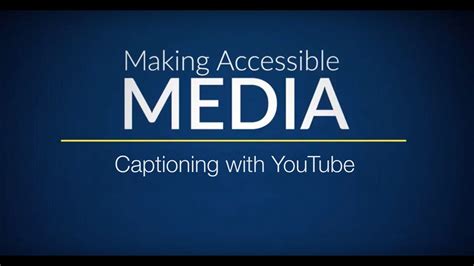 Captioning With Youtube Youtube