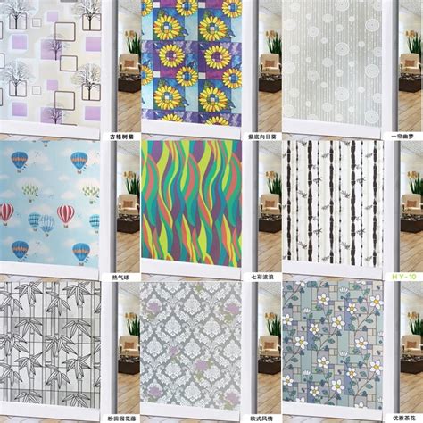 Bilik Mandi Rumah Kaca Tingkap Pintu Bilik Lebar Pelekat Filem Privasi 90×100 Cm Pelekat Kaca